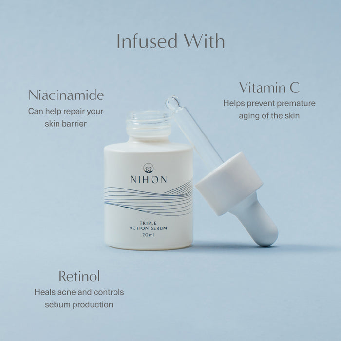 Triple Action Serum For Acne: Scar Treatment Serum | NIHON skin